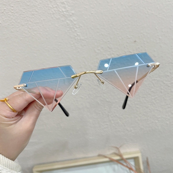 Diamond Sunglasses - Etsy