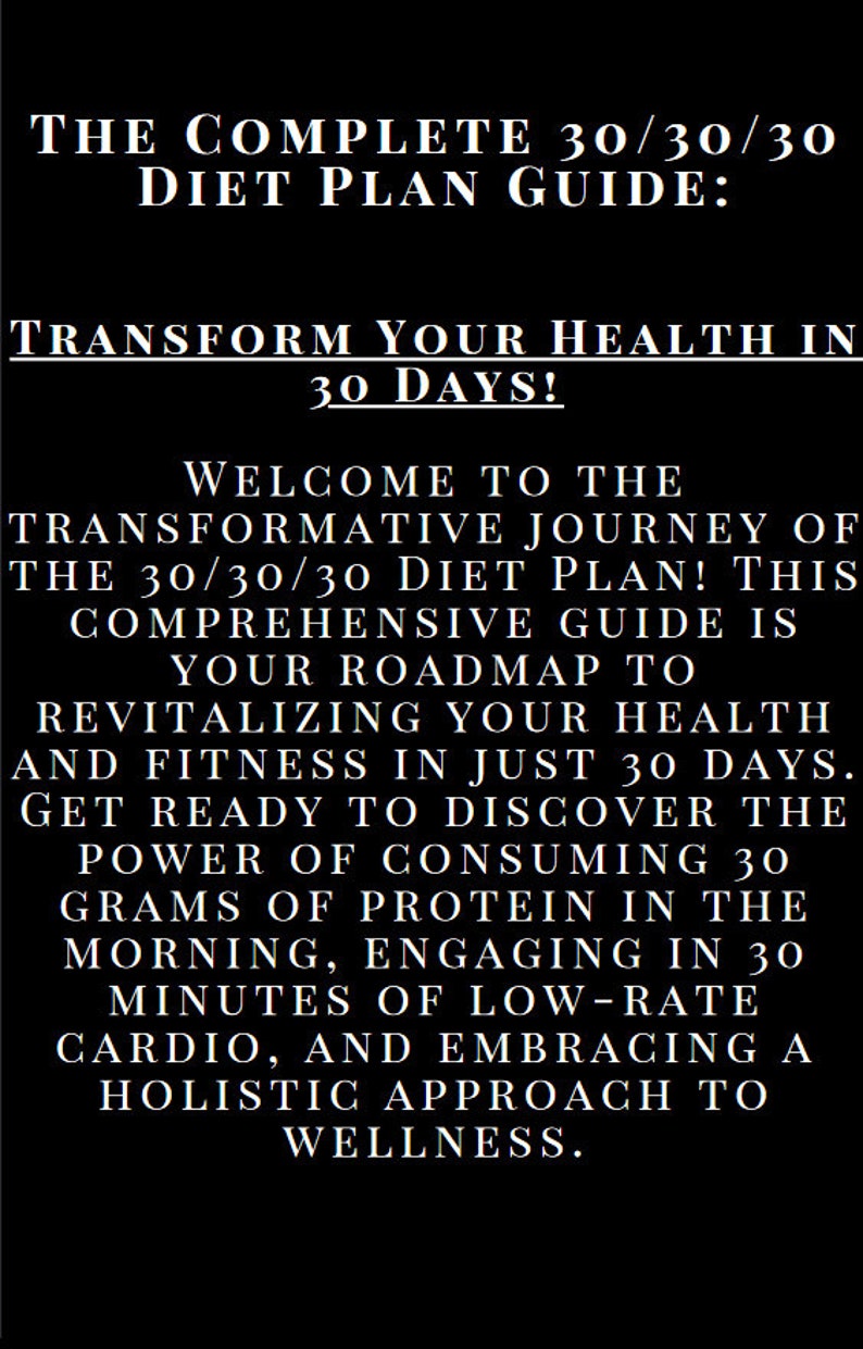 30-day Diet Plan: Low Carb, Anti-inflammatory Food List - Etsy