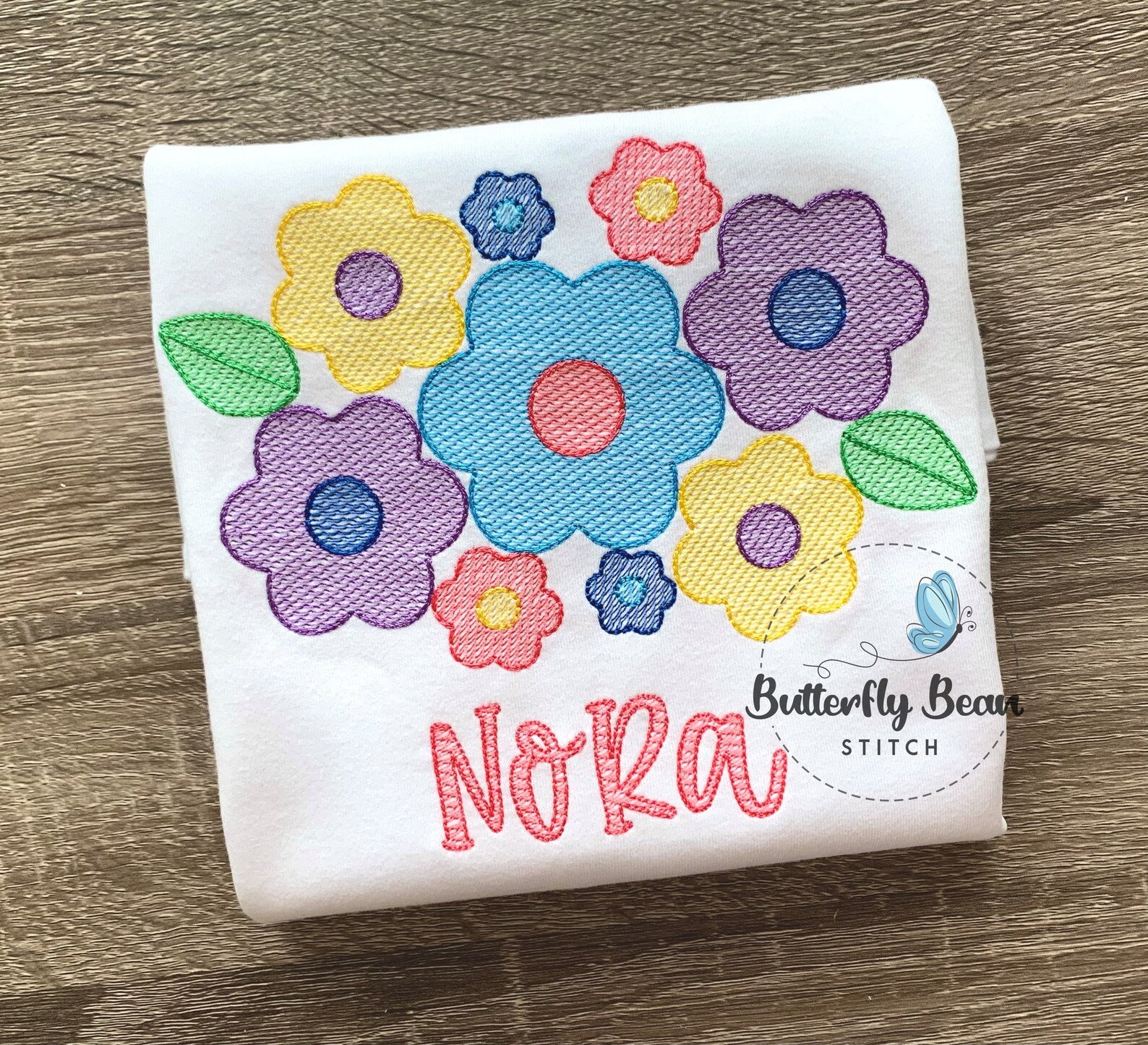 Embroidery Design File, Flowers Sketch, Machine Embroidery, Instant ...