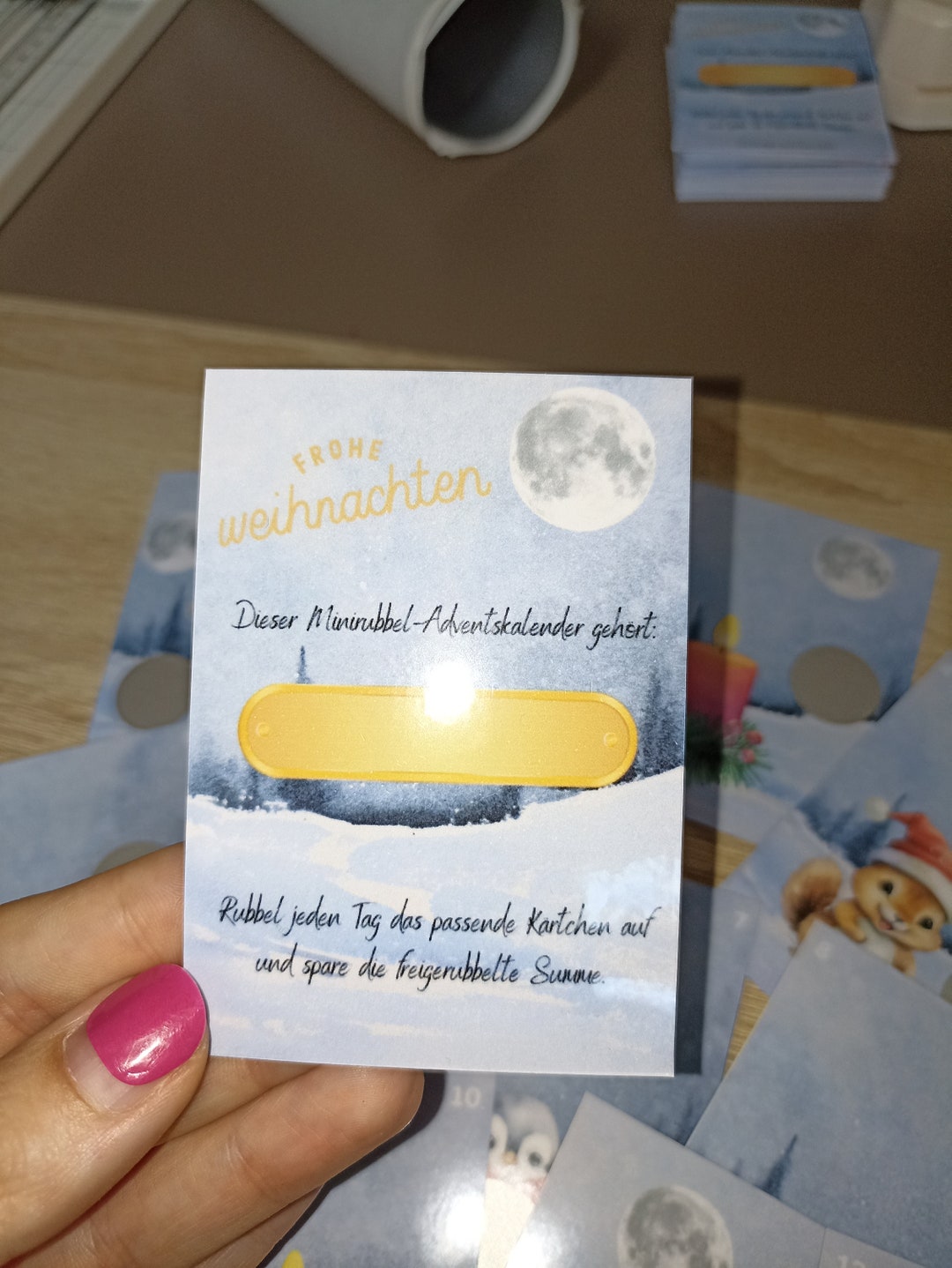 Mini Scratch Advent Calendar - Etsy
