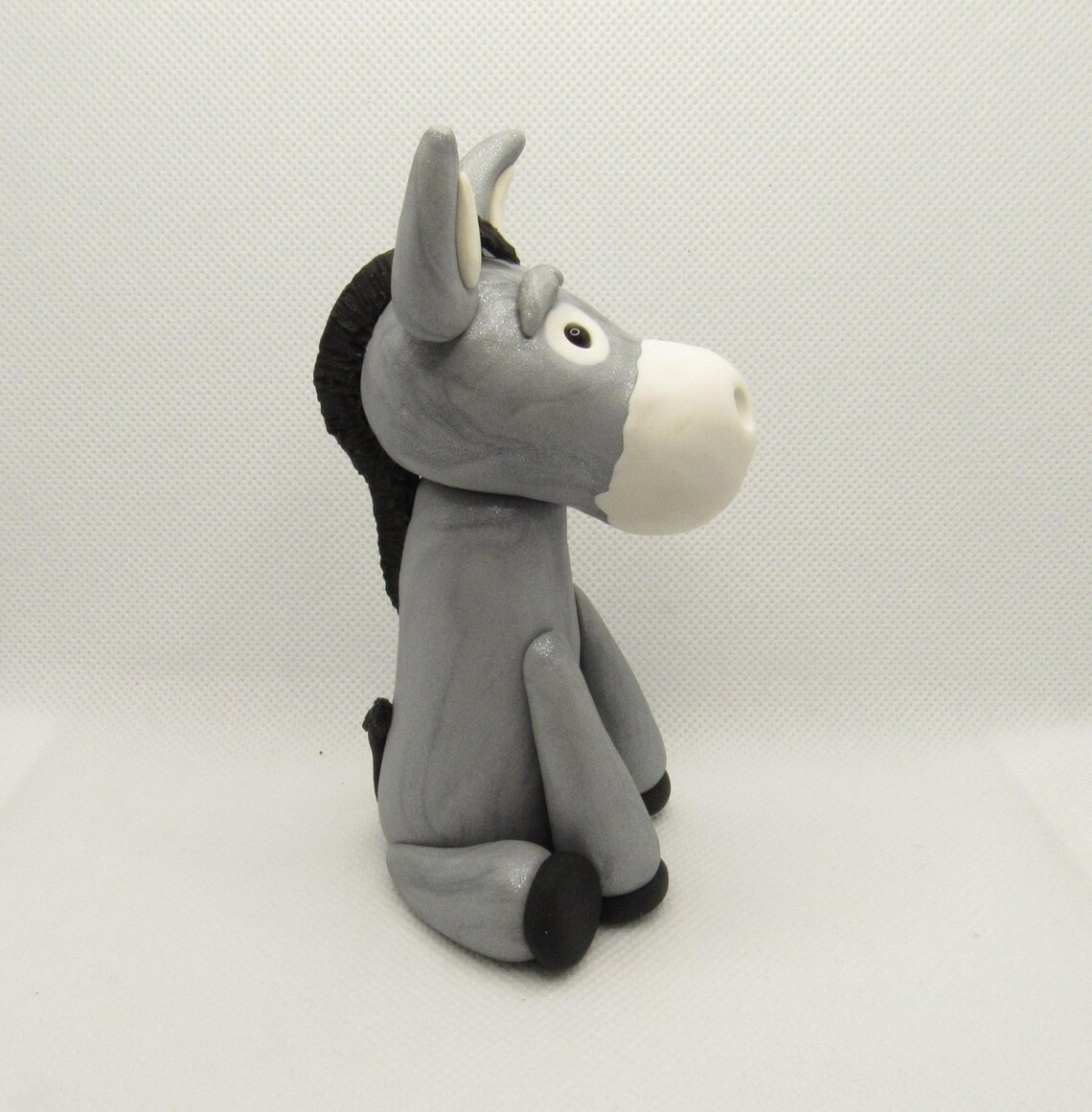 Donkey Polymer Clay Figurine Farm Animal Custom Gift for Men Women Mom ...