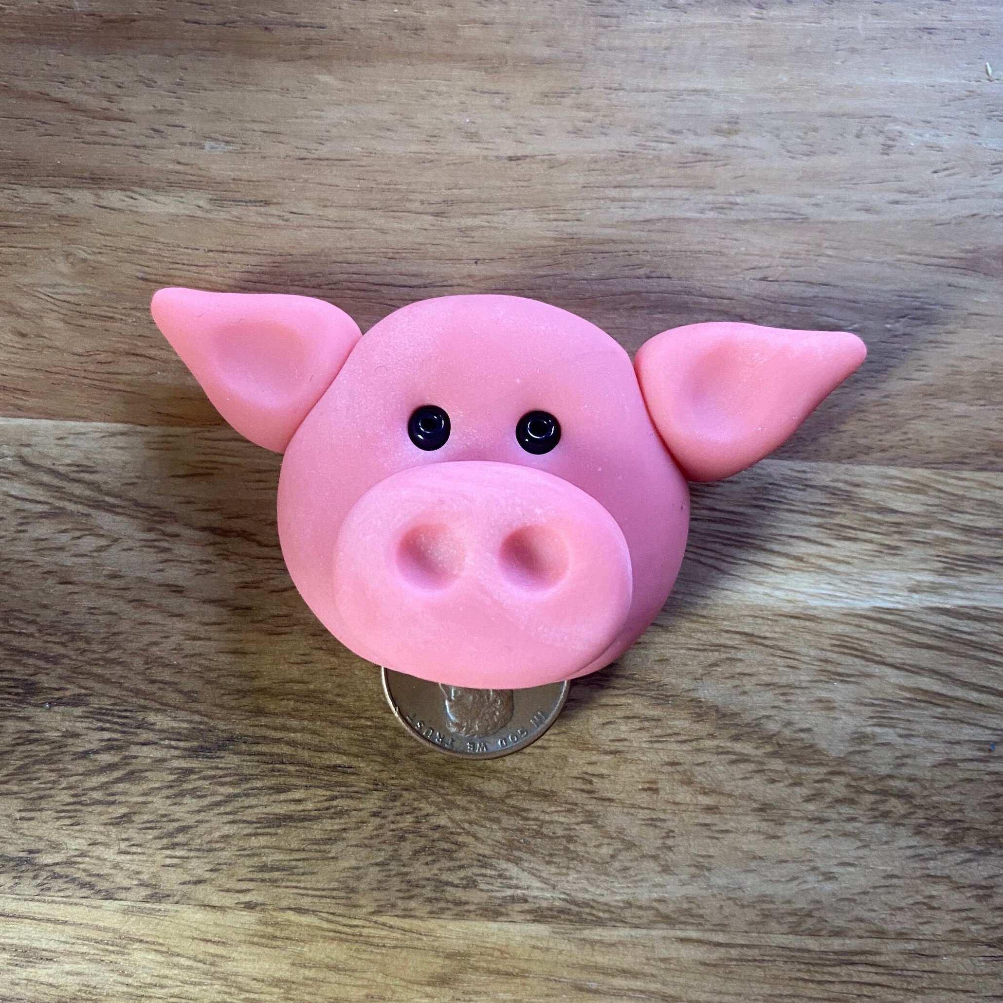 Farm Pig Head Polymer Clay Lottery Ticket Scratcher Magnet - Etsy