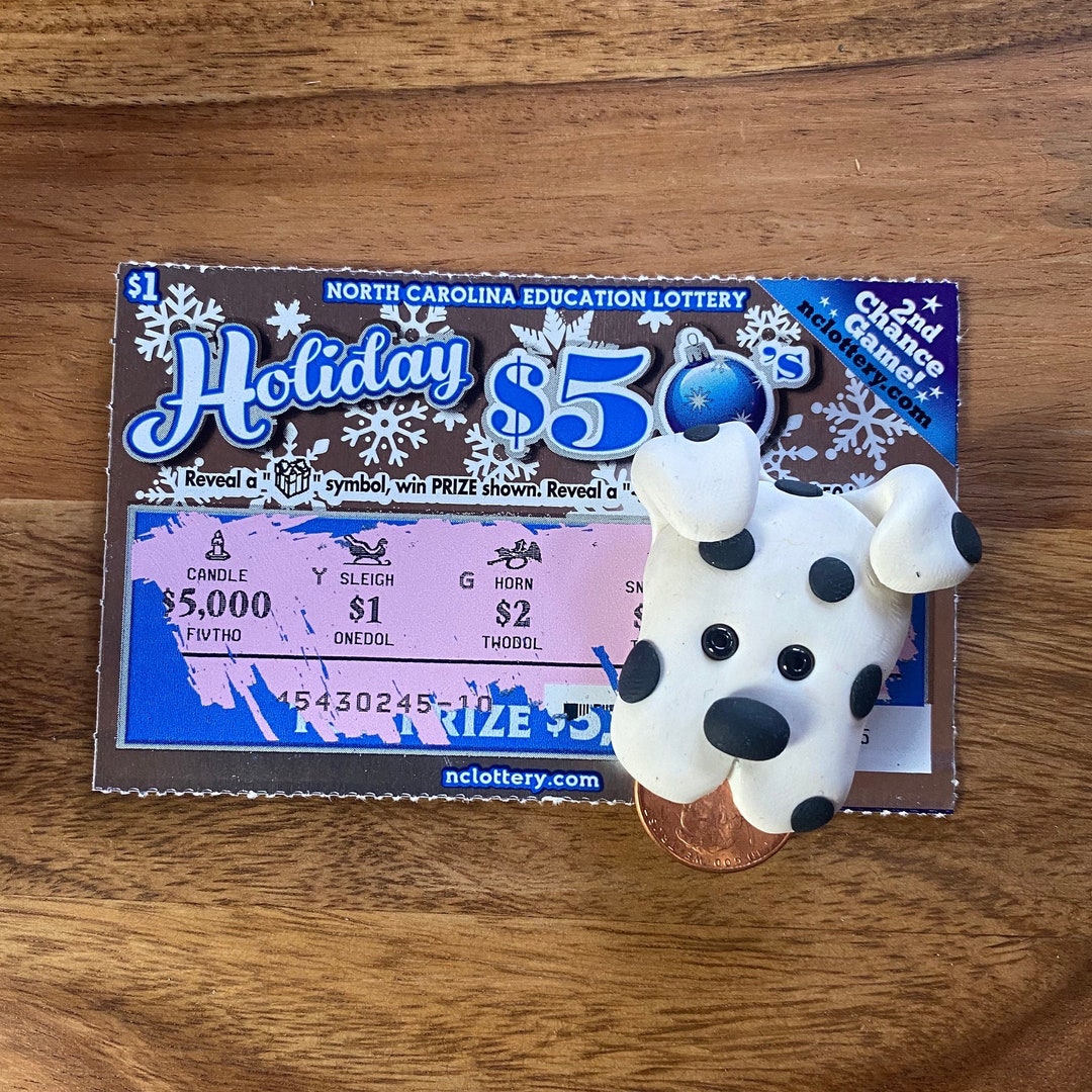 Black and White Spot Puppy Dog Dalmatian Head Polymer Clay Lottery ...