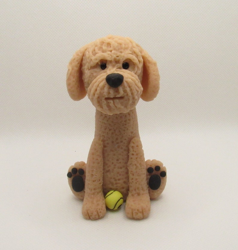 Goldendoodle Doodle Dog Polymer Clay Figurine Custom Dog Gift for Men ...
