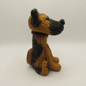 German Shepherd Dog Sitting Polymer Clay Figurine Custom Dog Gift for ...
