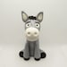 Donkey Polymer Clay Figurine Farm Animal Custom Gift for Men Women Mom ...