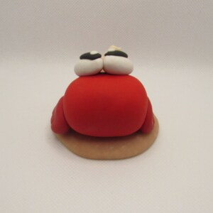 Hermit Crab With Sea Shell Beach Polymer Clay Figurine Custom Beach ...