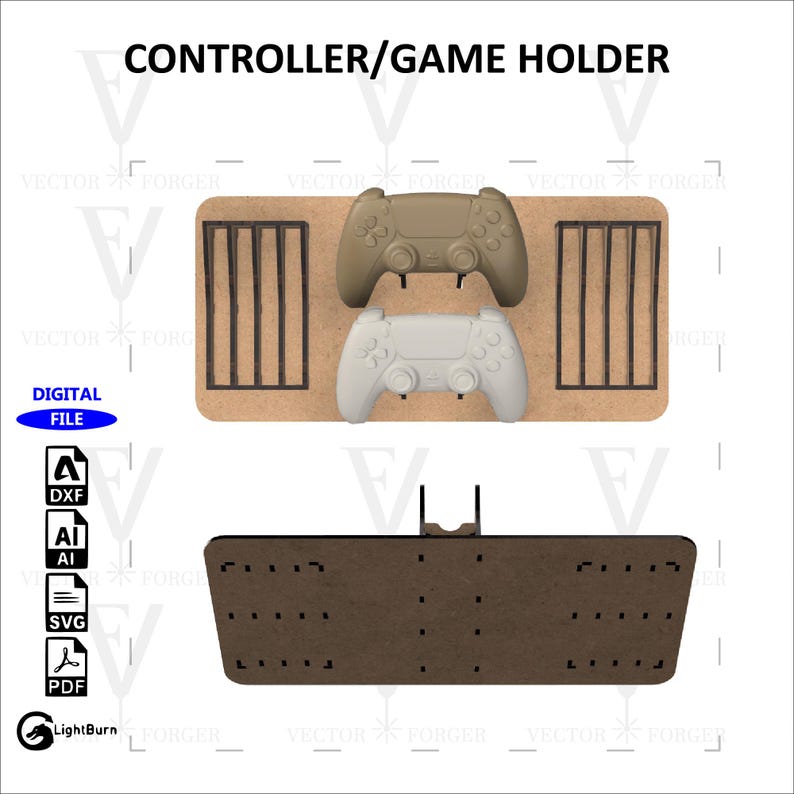 LASER CONTROLLER HOLDER | Laser Cut File | Svg, Dxf | 3mm, 1/8 Inches ...