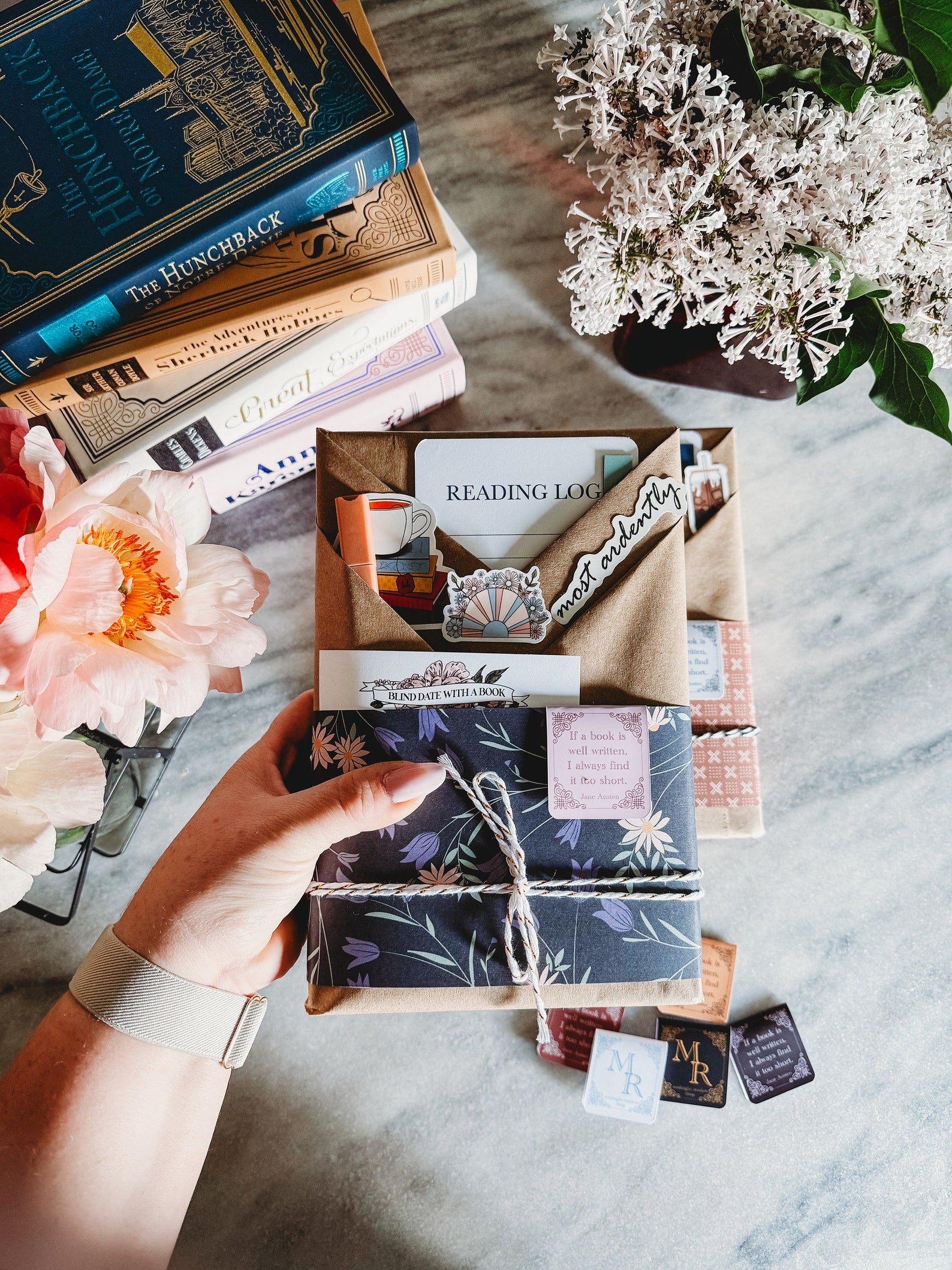 Blind Date With a Classic Book- W/ Stickers, Magnetic Bookmark ...