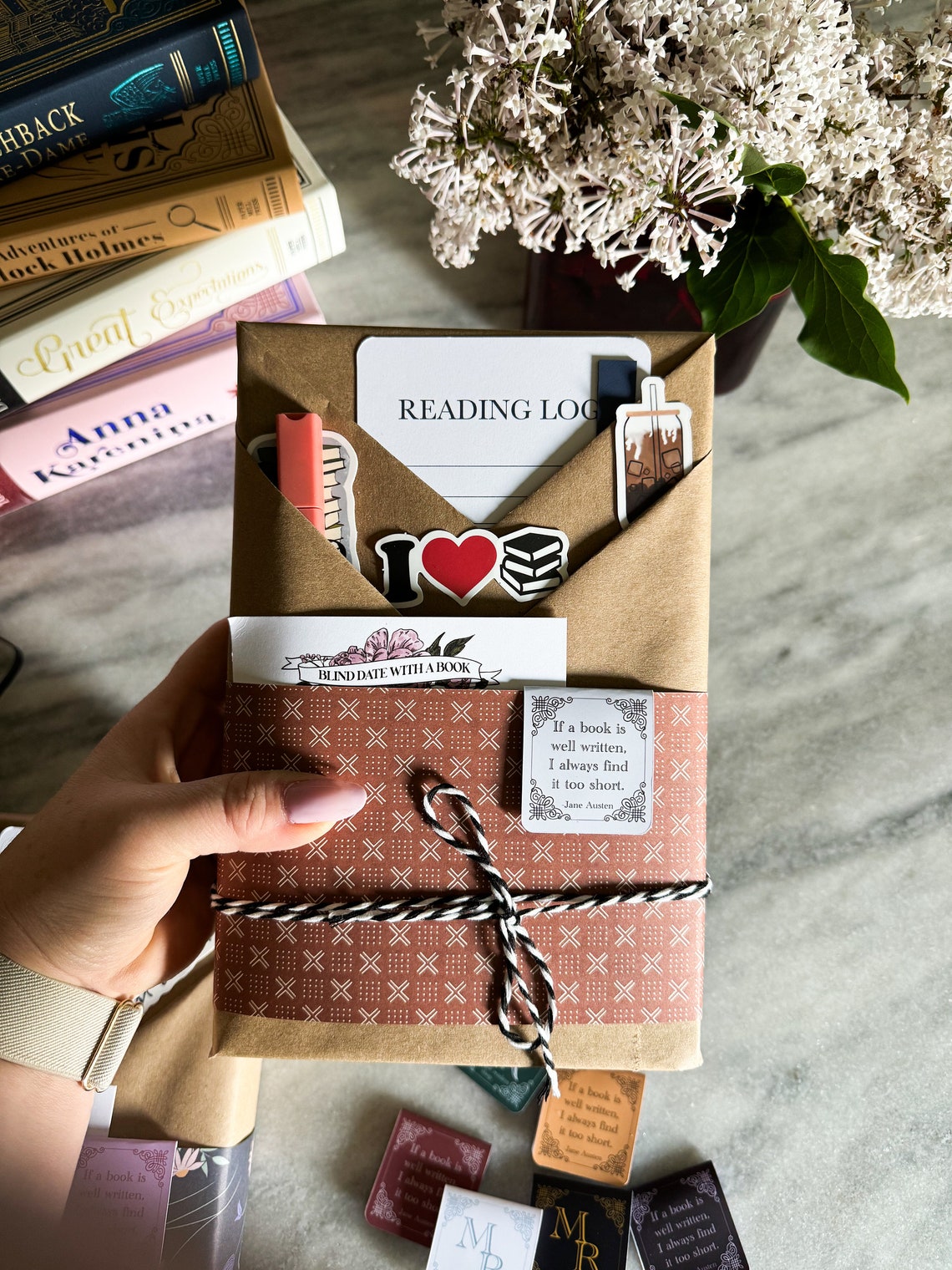 Blind Date With a Classic Book- W/ Stickers, Magnetic Bookmark ...