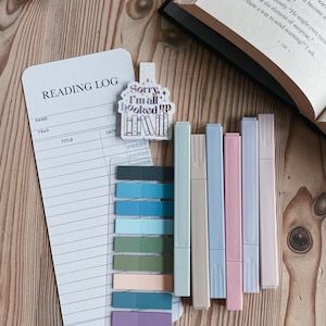 Book Annotating Kit- Bookmark Reading Log, Annotating Tabs ...