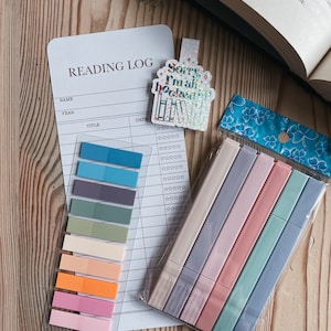 Book Annotating Kit- Bookmark Reading Log, Annotating Tabs ...