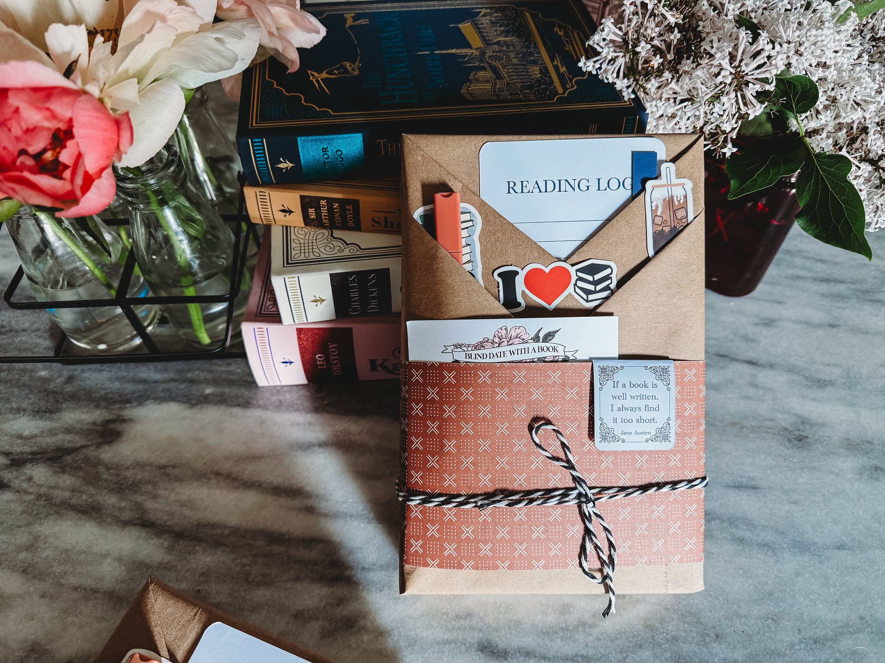 Blind Date With a Classic Book- W/ Stickers, Magnetic Bookmark ...