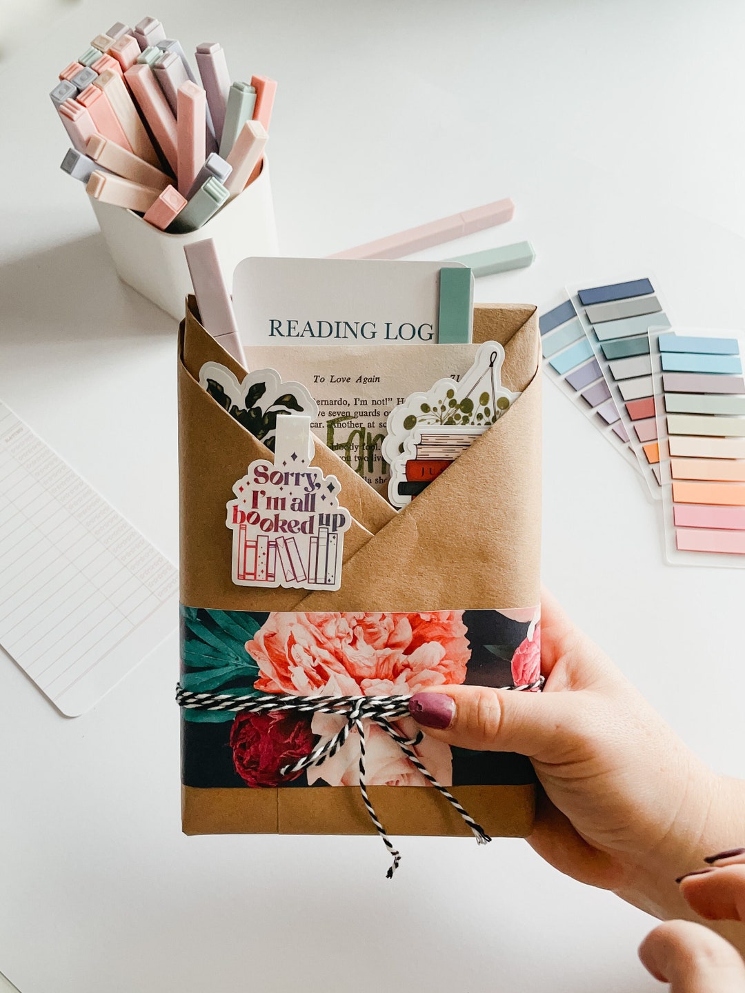 Blind Date With a used Book W/ Stickers, Magnetic Bookmark, Bookmark ...