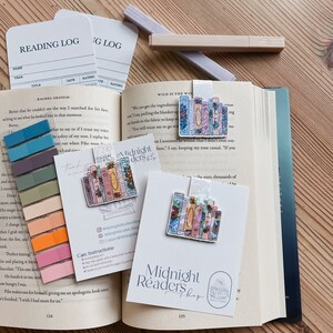 Floral Bookshelf Magnetic Bookmark | Cute Bookmarks | Floral Bookmark ...