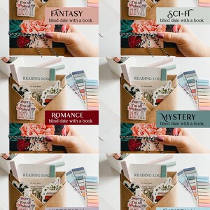 Blind Date With a Book- W/ Stickers, Magnetic Bookmark, Bookmark Log ...