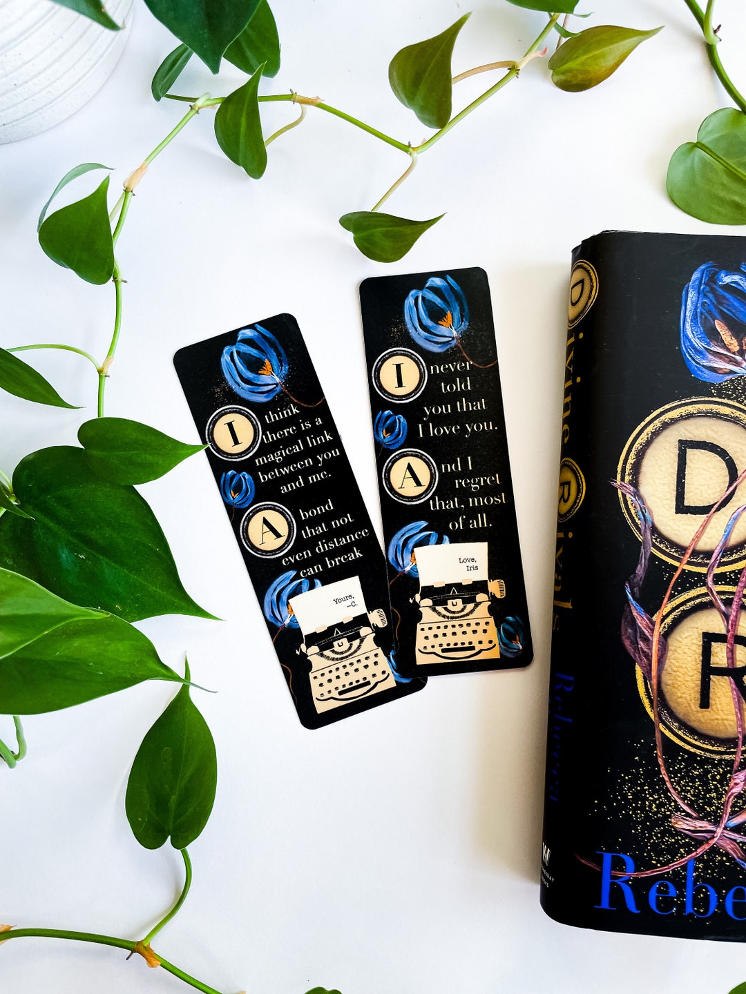 Double-sided Bookmark Divine Rivals Inspired Bookmark Bookmark Quotes ...