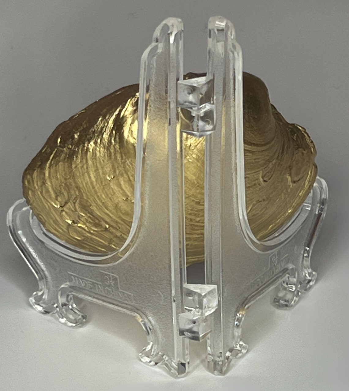 Hand Painted, Oyster Shell Art, Small Art to Display, Hand Poured Shell ...