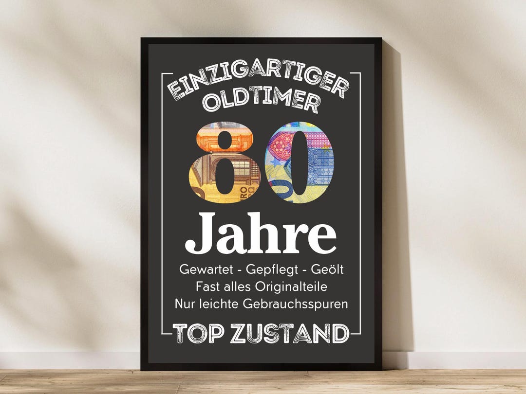 Wunderschone 80 Geburtstag Mann