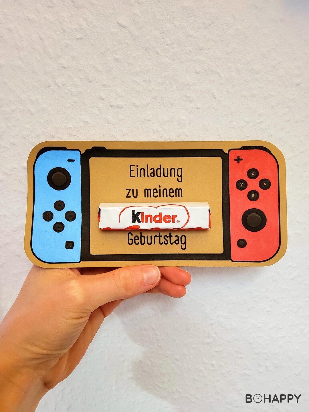 Nintendo Switch Invitation Card Children's Birthday Boy A4 PDF Print ...