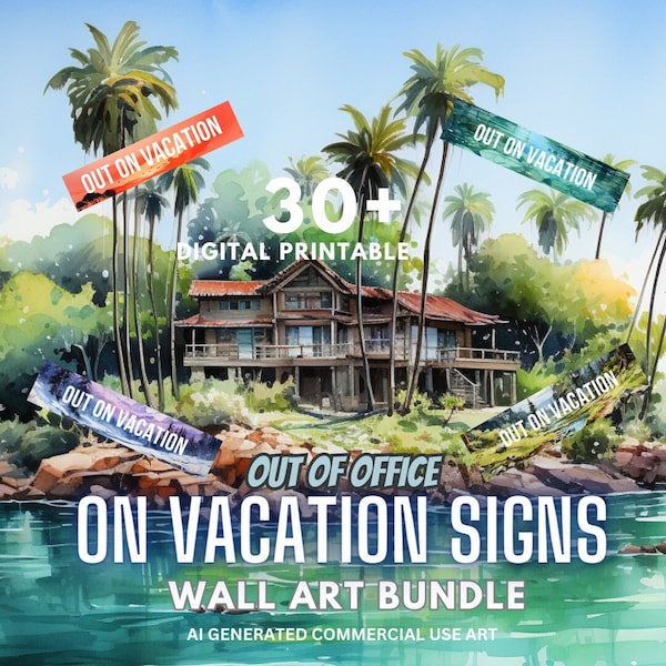 Out of Office Sign - Etsy