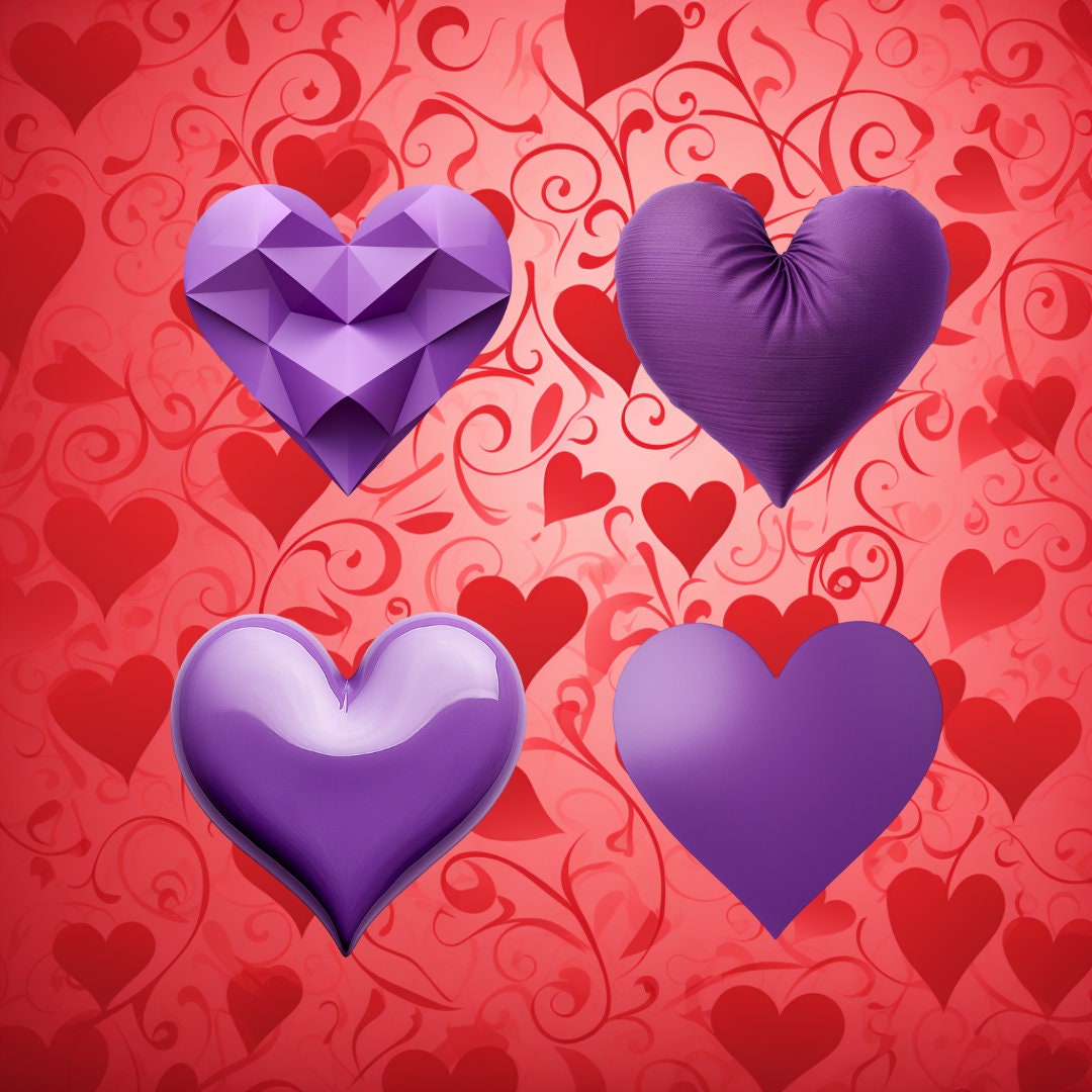 Valentine's Hearts Clipart Heart Download Instant Download Floral ...