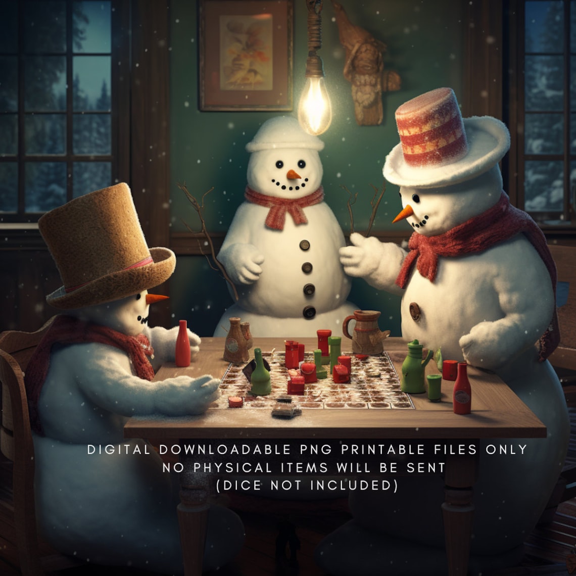 Roll A Gingerbread Man Game Printable Christmas Dice Game Winter ...