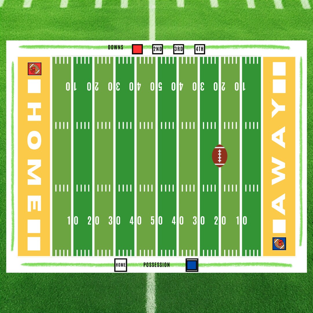 Roll A Touchdown Football Game, Printable Football Dice Game ...