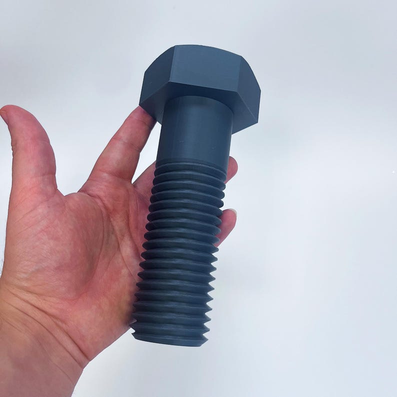Giant Plastic Hex Bolt Replica - Industrial Decor, Steampunk ...