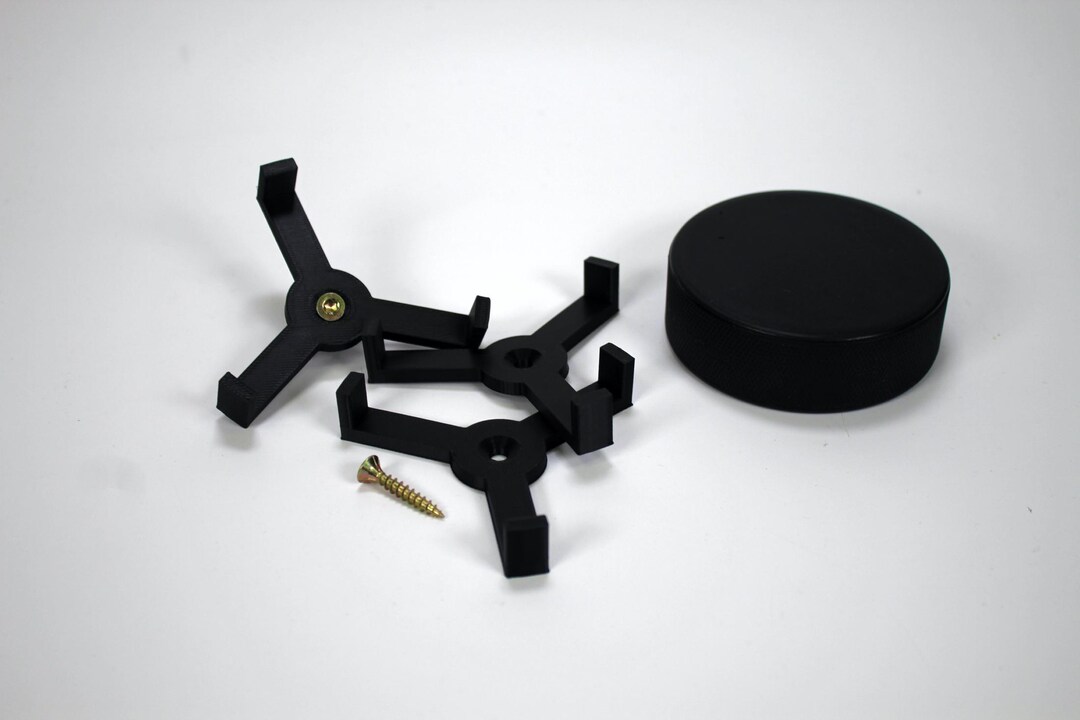 Hockey Puck Wall Display Mount - Hardware Included - Ice Hockey Wall ...