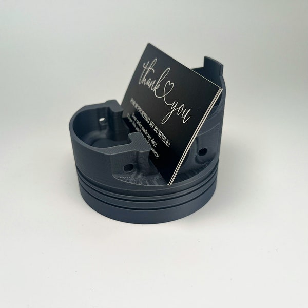 Business Card Holder for Desk Engine - Etsy