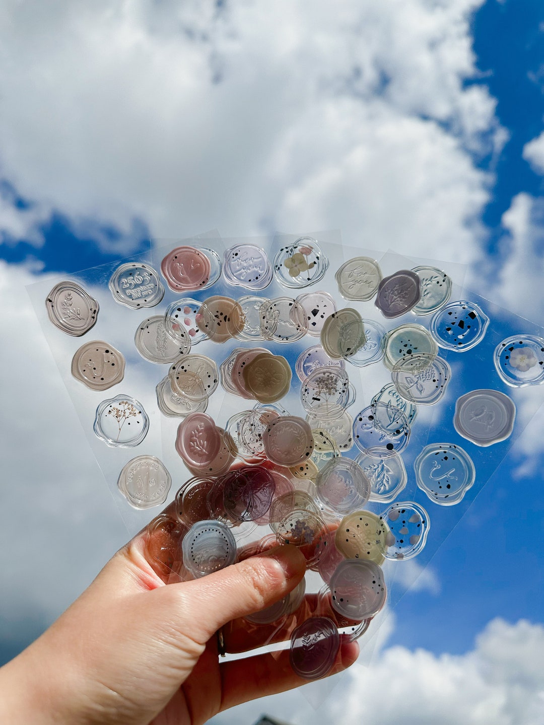 Wax Seal Stickers Flower | Cute Wax Seal Stamp | Decoration Stamp ...