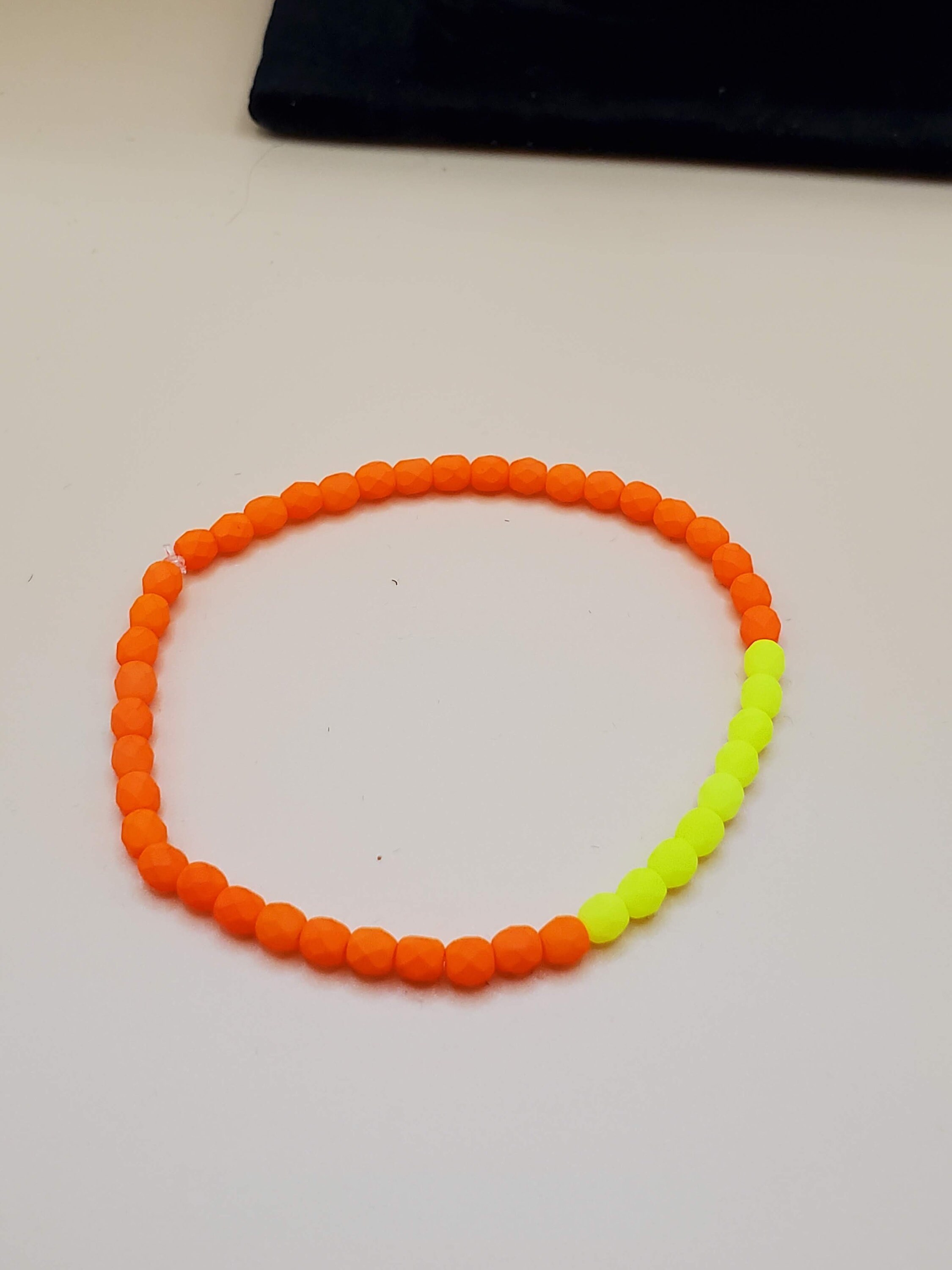 Neon Stretch Bracelets, Set of 7, Each With a Different Pattern/color ...