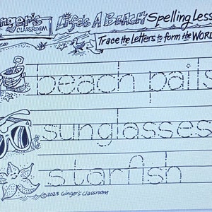 Life's A Beach-printable Activity for Kids - Etsy