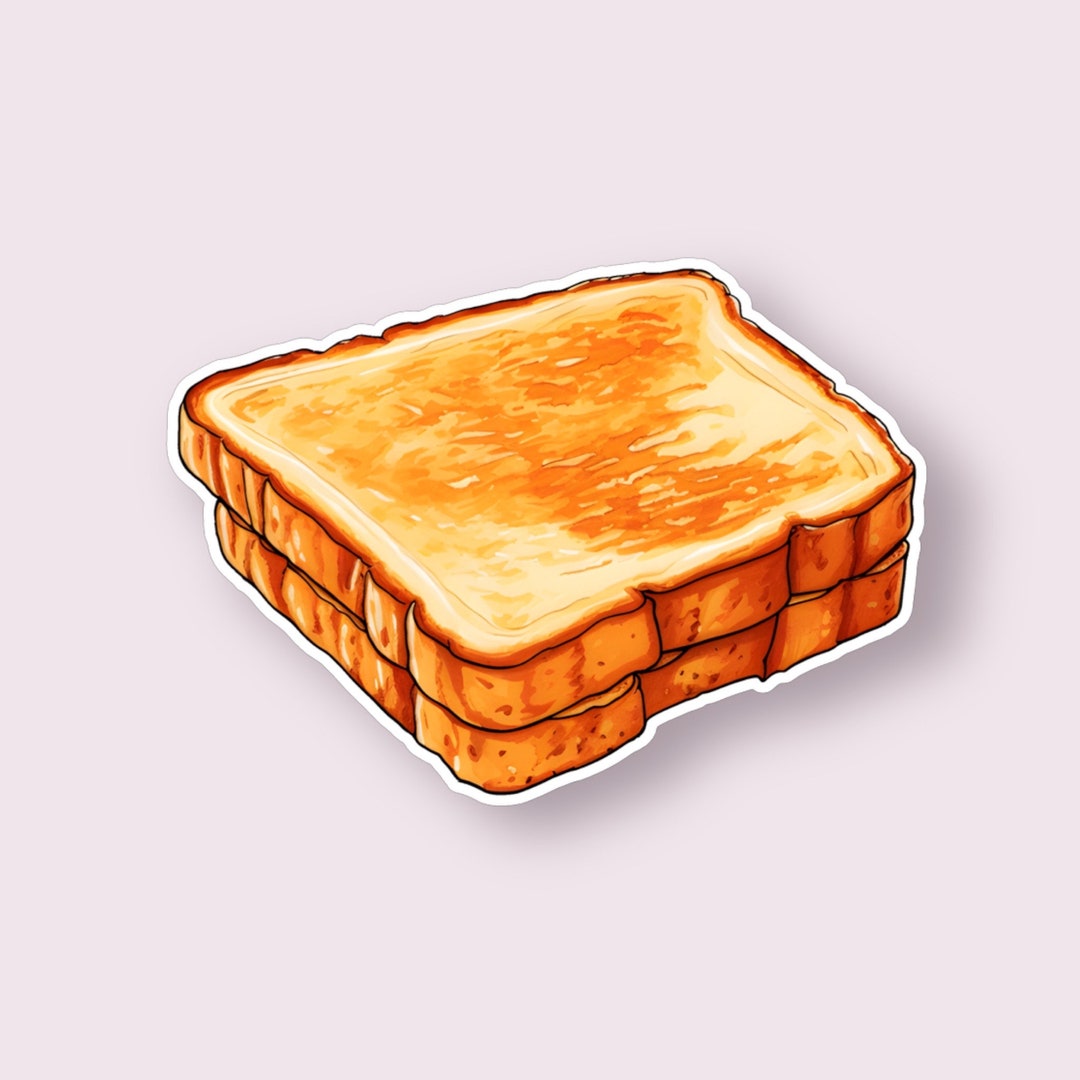 Breakfast Toast Sticker, Brunch Vinyl Cut Sticker, Laptop Stickers ...