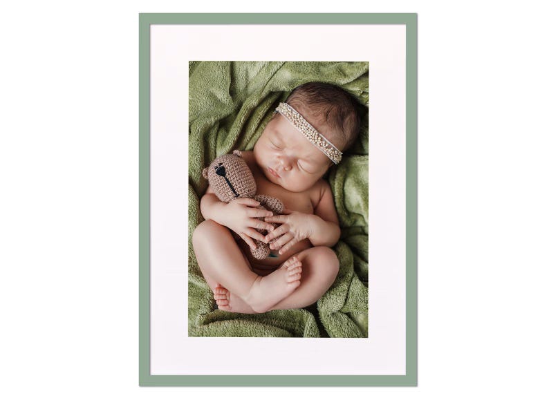 Pale Green Photo Frame Light Green Greens Frame A4 A5 A6 A3 A2 Photo ...