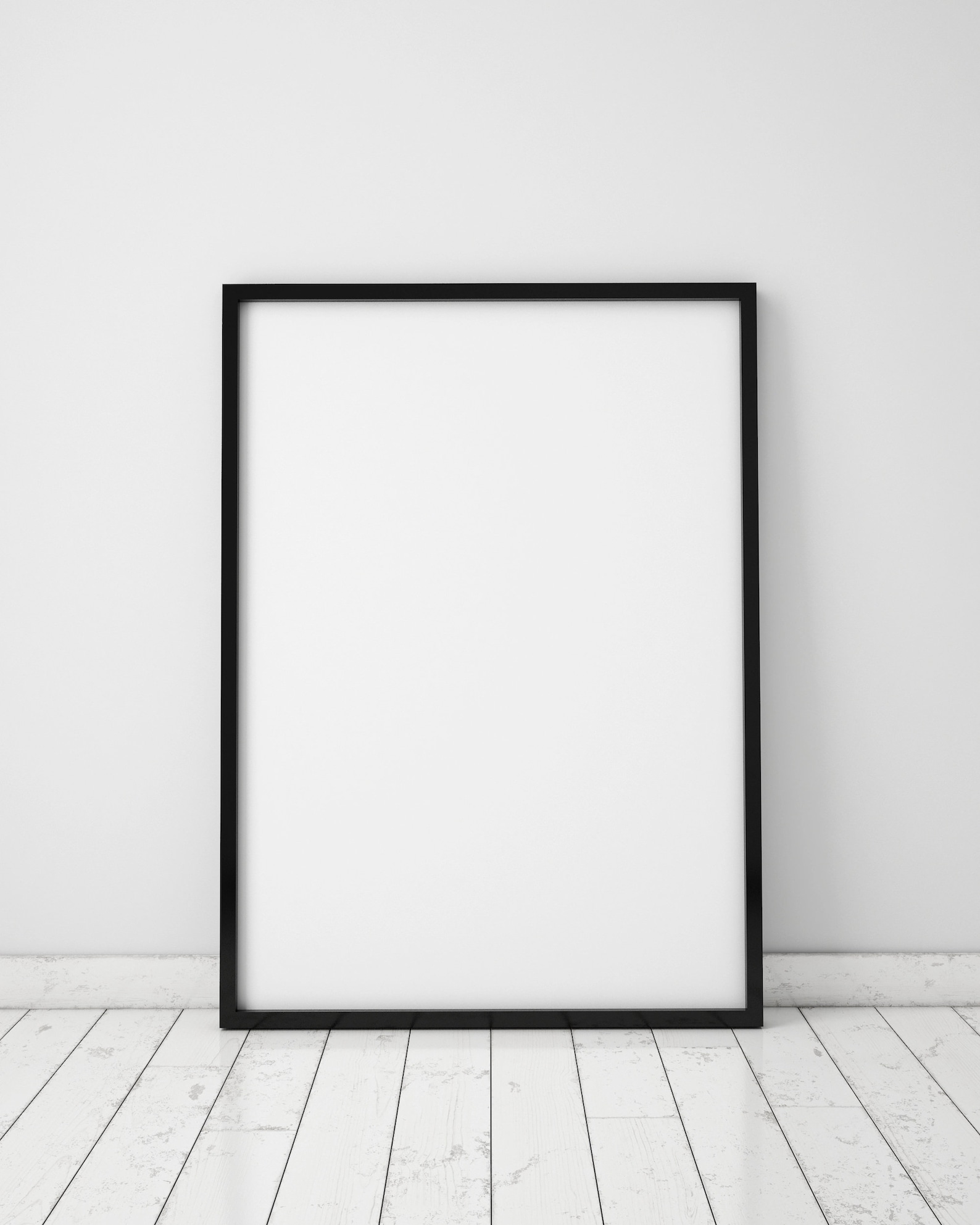 Thin A4 Black Frame A4 White Photo Frame Modern Flat Photo Frame Poster ...