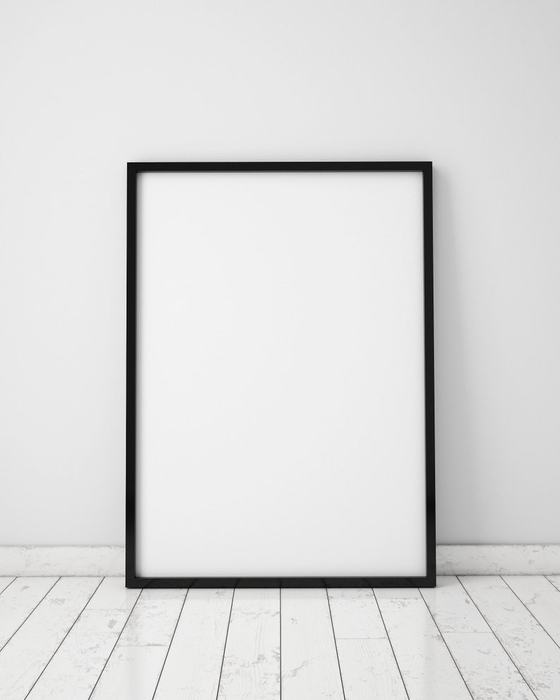 Thin A4 Black Frame A4 White Photo Frame Modern Flat Photo Frame Poster ...