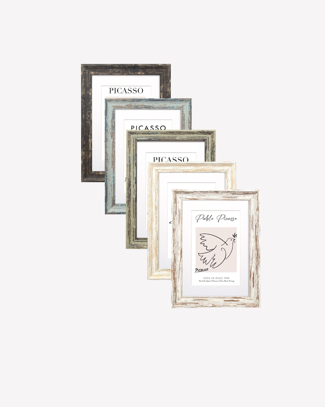 Industrial Vintage Distressed Wood Effect Handmade Photo Frame ...