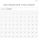 200 Envelope Challenge - Etsy