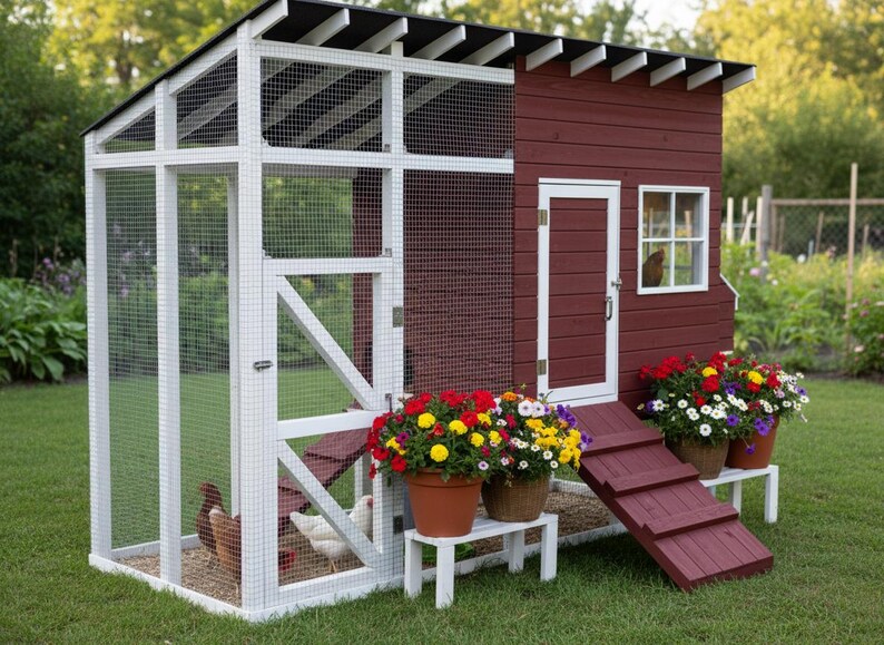 6-8 Chicken Coop Plans: Simple & Easy Build - Step-by-step DIY ...