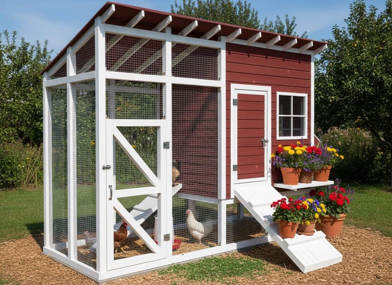 6-8 Chicken Coop Plans: Simple & Easy Build - Step-by-step DIY ...