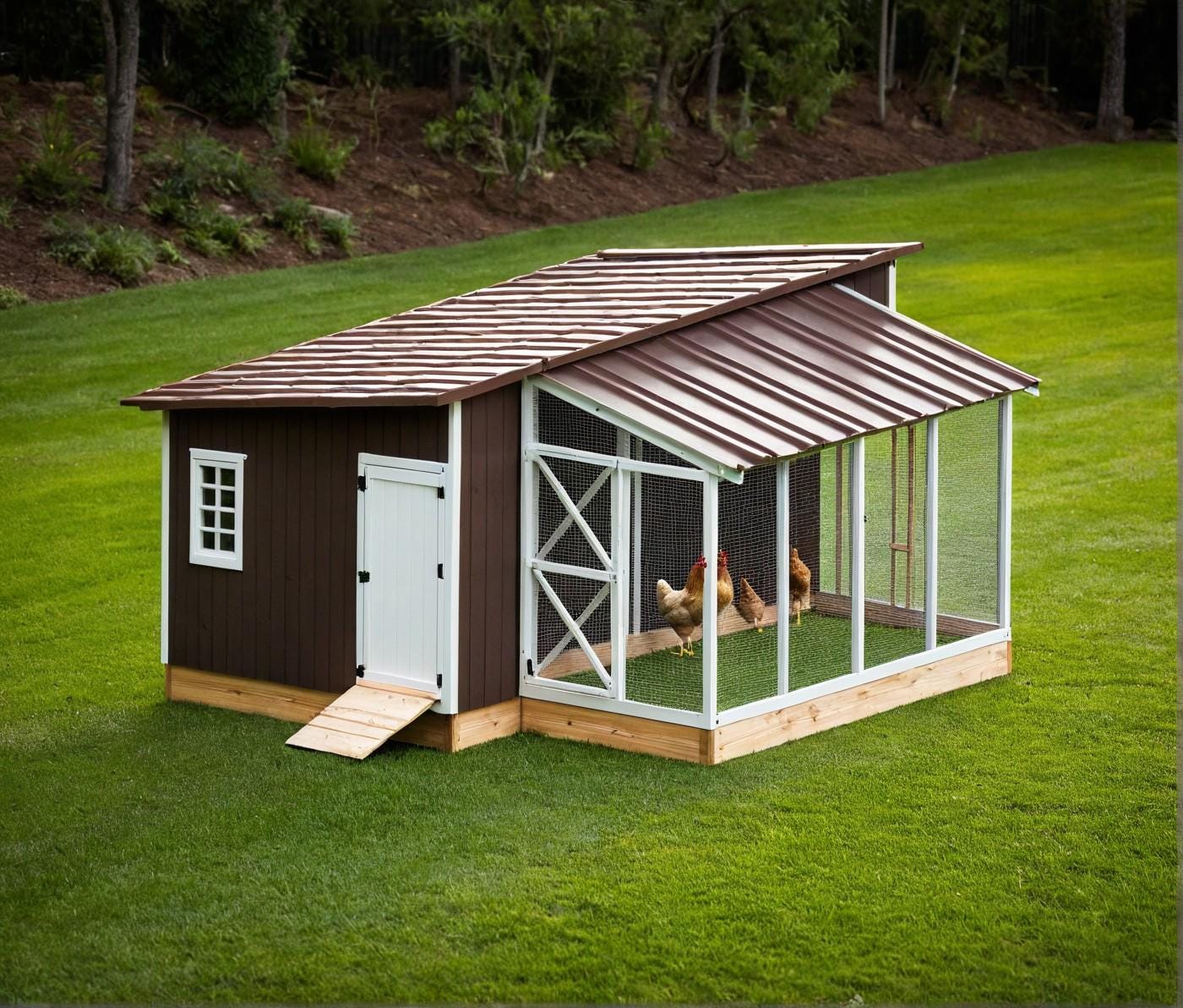DIY Chicken Coop Plans: Large Walk-in Poultry Enclosure (PDF Download ...