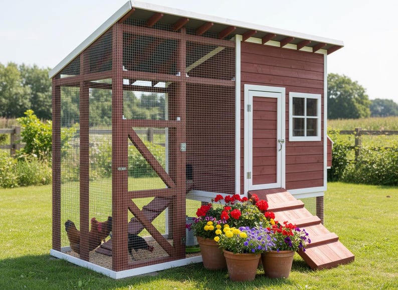 6-8 Chicken Coop Plans: Simple & Easy Build - Step-by-step DIY ...