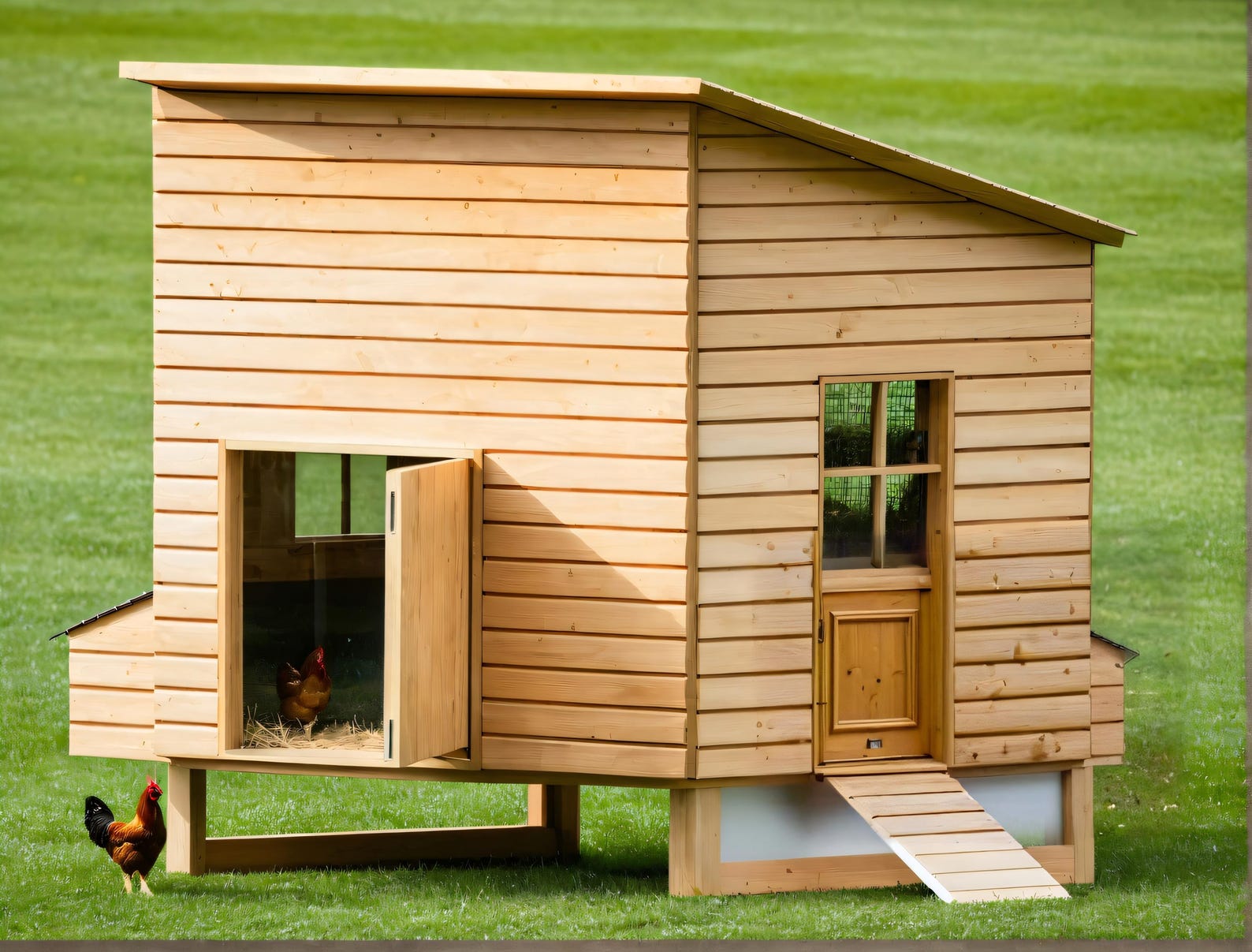 Easy Chicken Coop Plans 4-6 Chickens DIY Woodworking Plans PDF Download ...