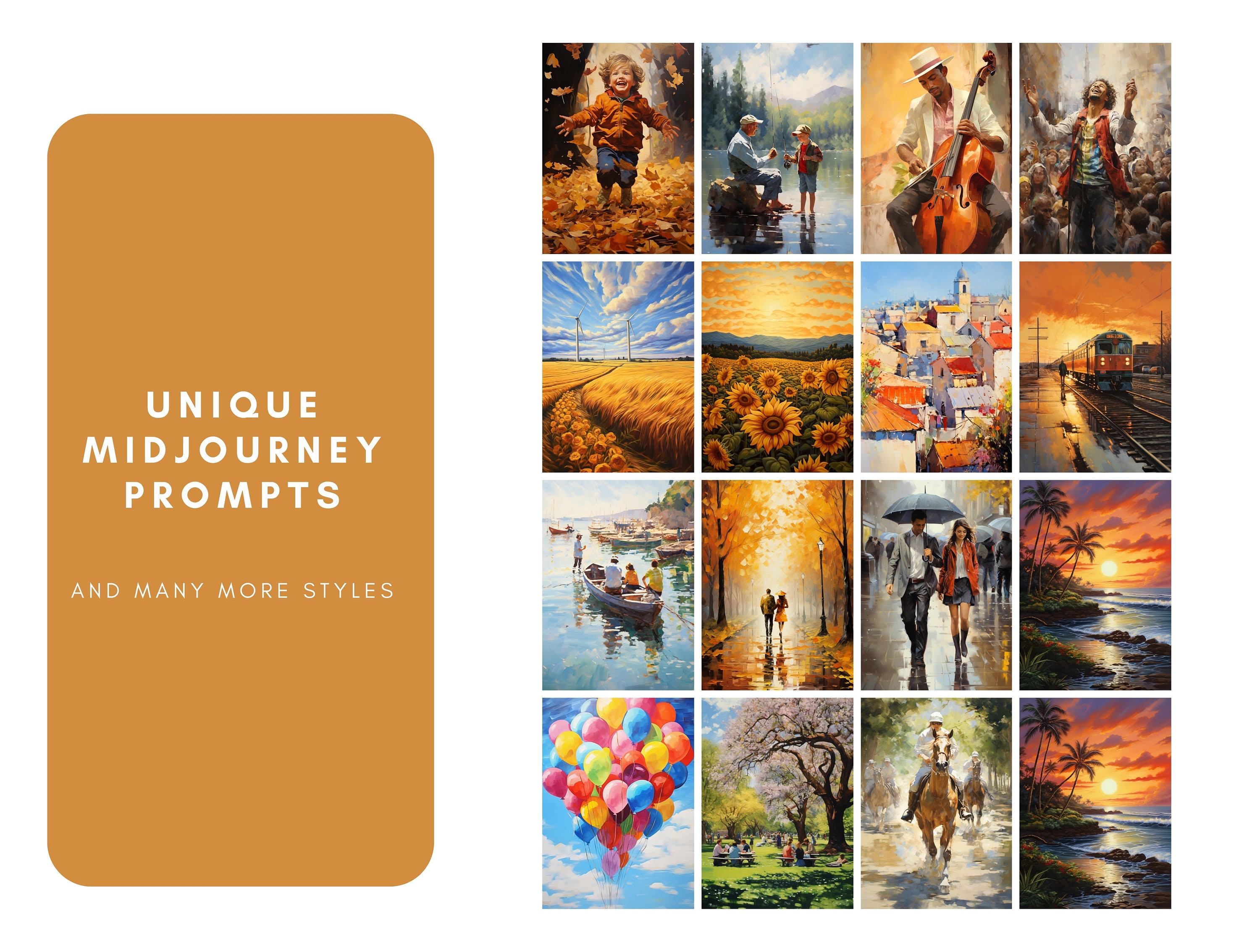 250 Oil Painting Prompts, Midjourney Prompt, AI Art, Digital Art, AI ...