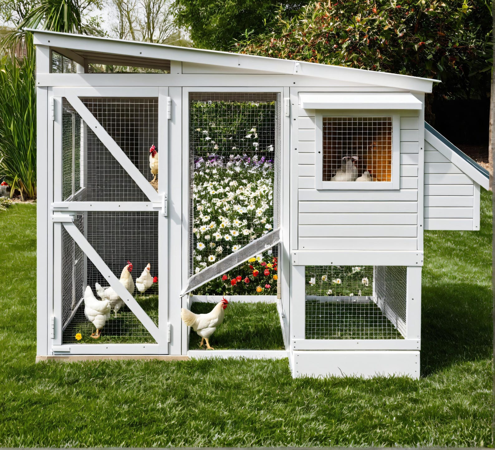 Walk-in Chicken Coop Plans With Run for 4-10 Chickens , Small Farm PDF ...