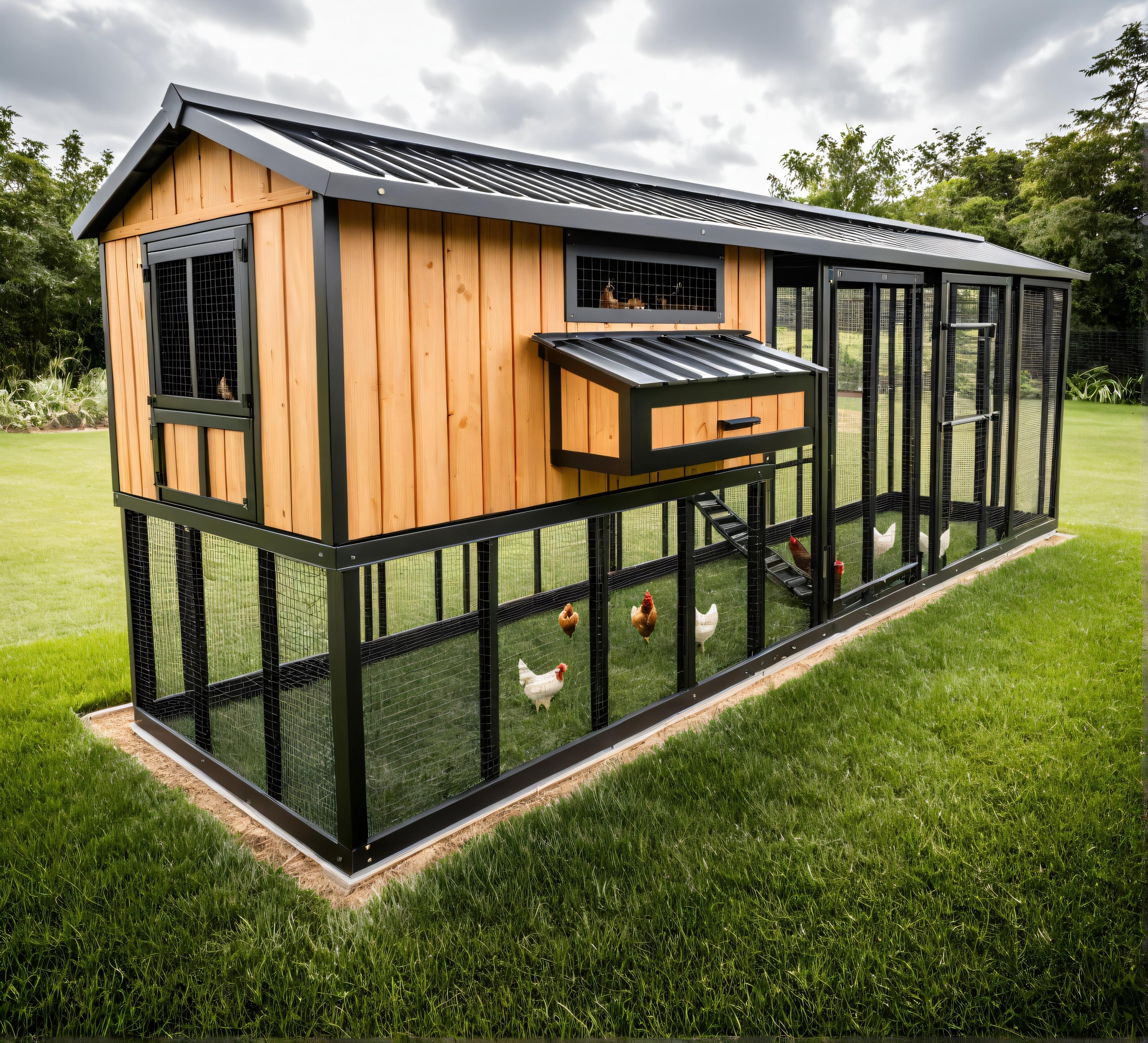 Walk-in Chicken Coop Plans 16-20 Chickens - PDF Chicken Shed Plans ...