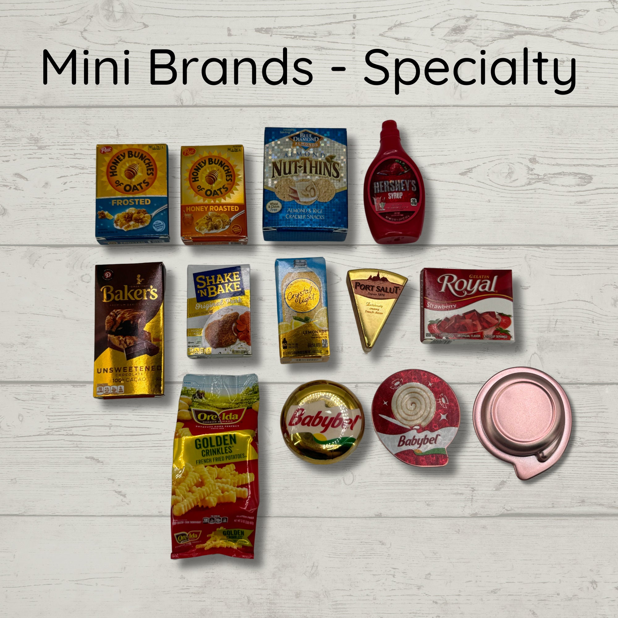 Mini Brands | Specialty Minis | Gold | Rose-gold | Metallic | Glow in ...