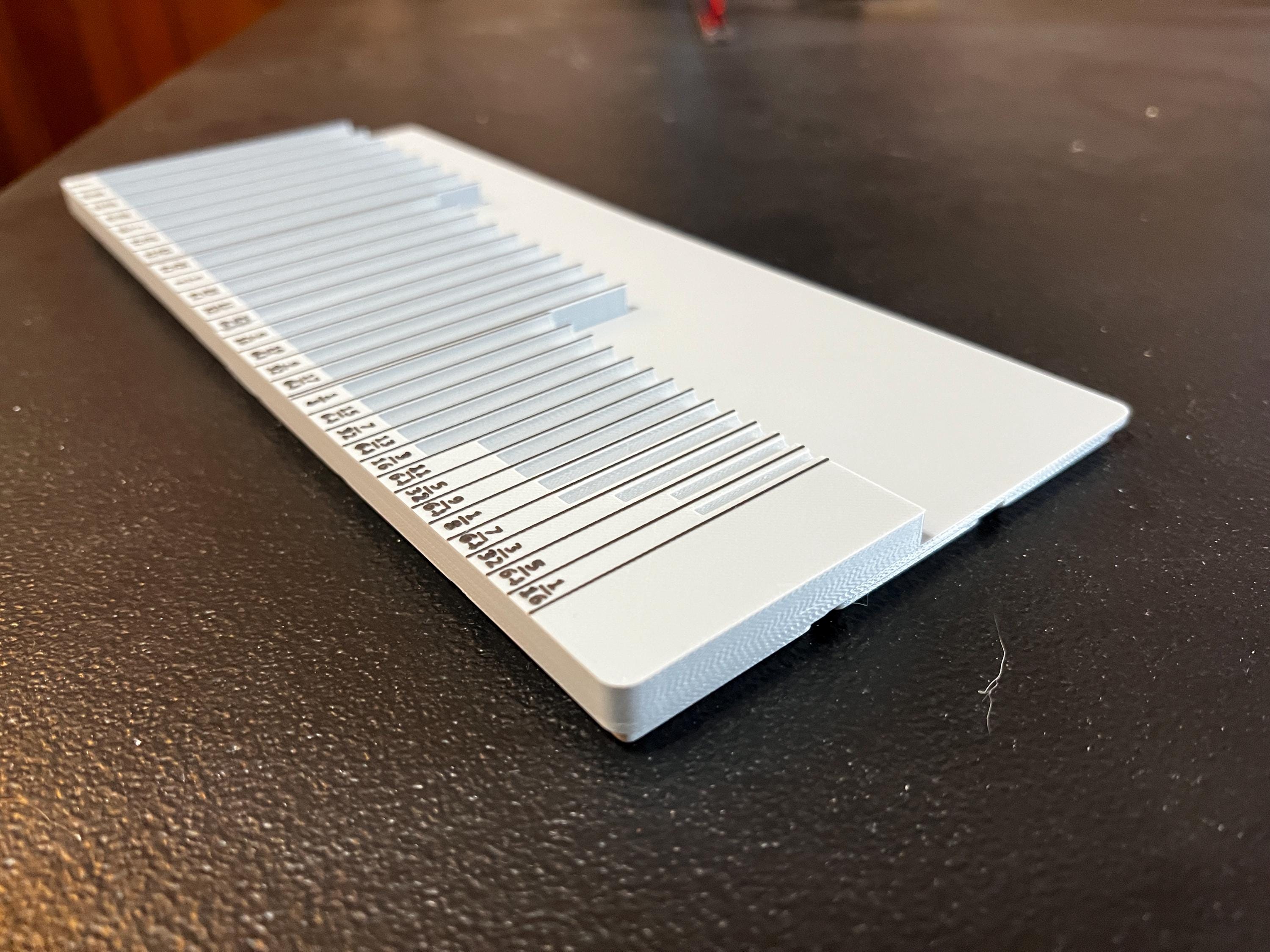 Gridfinity Drill Bit Organizer: 29-bit 3D Printed Toolbox Insert - Etsy